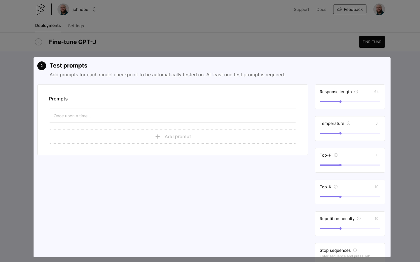 Forefront: Fine-tune and deploy GPT-J, GPT-16B, and GPT-NeoX